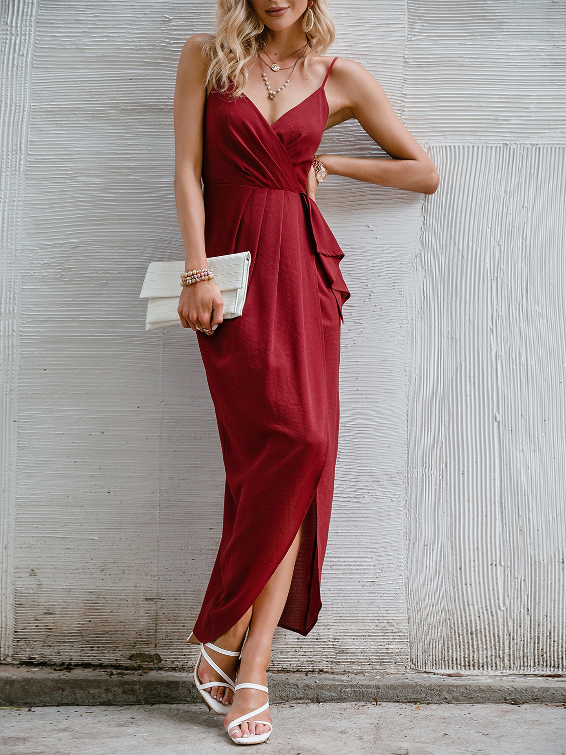 Plunging Neckline And Straps Dress at ₹ 2450.00 | Strap Dress | ID ...